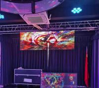 China P6.5 See Through Led Screen High Temperature Resistance Flame Retardant PC for sale
