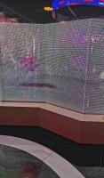 China P6.5 See Through Led Screen High Temperature Resistance Flame Retardant PC for sale