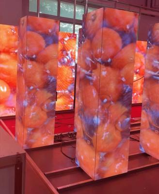 China Indoor P3mm Curved LED Screen Soft LED Module 2880Hz Front Magnetic Maintenance for sale