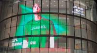 China P6.5 Led Transparent Film Screen Outdoor Front Service Creative Design Possibilities Versatility Easy Installation for sale