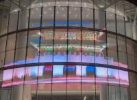 China P6.5 Led Transparent Film Screen Outdoor Front Service Creative Design Possibilities Versatility Easy Installation for sale