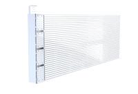 China Indoor P10 Led Transparent Film Screen Led Transparent Display Customized Panel Size 5500nit for sale