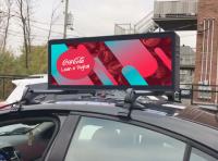 China P2.5 Taxi LED Display Wireless 4G Car Electronic Screen GPS Positioning Advertising Screen for sale