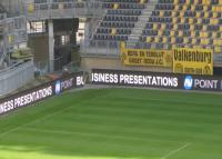 China Football Led Perimeter Display P10  ,  281 Trillions Rgb Aluminium Led Panel for sale