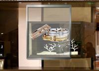 China Flexible Led Curtain Display , 7.5mm X 8mm Transparent Led Video Wall for sale