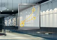 China Flexible Led Curtain Display , 7.5mm X 8mm Transparent Led Video Wall for sale