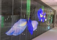 China 80% High Transparency High Brightness Glass Wall Led Screen 5 X 8mm for sale