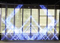 China 20mm Advertising Transparent  Led Display Grille Led Screen 960 X 640mm for sale