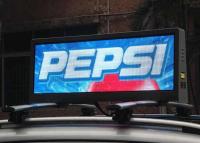 China Aluminum Digital Taxi Led Display Uv Proof Double Side For Mobile Advertising for sale