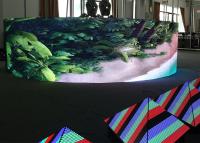 China Wall Mounted Curved Tv Led Display Screen With Light Weight Aluminium Panel for sale