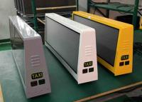 China 4mm Taxi Led Display Wireless Control With Fire Proof / Waterproof Aluminum Cabinet for sale