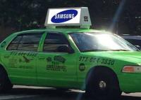 China 3g / 4g Led Car Message Sign , Full Color Taxi Roof Led Display Smd for sale