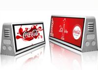 China 4mm Taxi Led Display Wireless Control With Fire Proof / Waterproof Aluminum Cabinet for sale