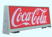 China 4mm Taxi Led Display Wireless Control With Fire Proof / Waterproof Aluminum Cabinet for sale