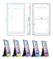 China 55inch Outdoor LCD Portable Display With Battery 2000nit High Brightness for sale