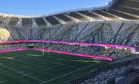 China Flame Retardant Outdoor Stadium Perimeter LED Display with 7000nits Brightness and P8.33mm Pixel Pitch for sale