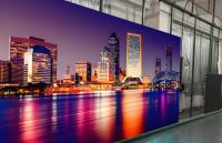 China High Brightness 5mm Pixel LED Screen Panels LED Type SMD 10％ 90％ Humidity Range 960mm Cabinet for Outdoor Advertising for sale
