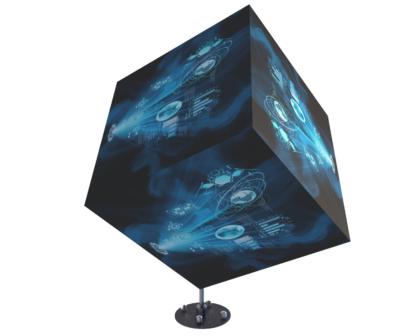 China 360° HD Display Cube HD LED Display Aluminum Cabinet for High Impact with Flexible Installation at Events and Retail for sale