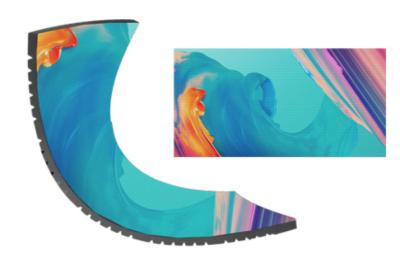 China P2.5mm Flexible LED Display Modules Lightweight High Brightness and Versatile for Creative Stage and Exhibition Installations for sale