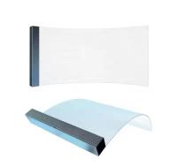 China Indoor Ultra-Thin P10 Flexible Transparent LED Display with 90% Transparency and 3500 Nit Brightness Shopping Mall Advertising Display for sale