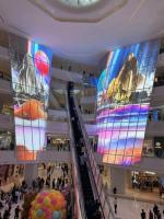 China Indoor P20 Ultra-Thin Transparent LED Film Display with 2500Nits Brightness 1000mm x 80mm Cabinet Size and 2 Years Warranty for sale