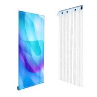 China Indoor P4-8mm LED Transparent Film Screen with 5500nit Brightness and 3840Hz Refresh Rate for sale