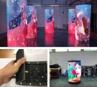 China P1.538mm Pixel Pitch Flexible LED Screen with 7680Hz Refresh Rate and Front Service Maintenance for Ultra-HD Curved Displays for sale