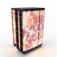 China Portable 6-Folding LED Reception Desk with Compact Transportation and Fast Installation for sale