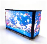 China IP65 Waterproof Outdoor 6-Folding LED Reception Desk with 1200 Nits Brightness for All-Weather Events for sale