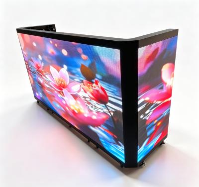 China Wireless APP Control 6-Folding LED Reception Desk with 500x1000mm Cabinet Size for Event Displays for sale