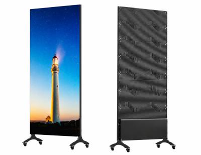 China P1.95 Indoor LED Poster Display with 800nit Brightness Ultra-thin 33mm Cabinet and Front Access Service for sale