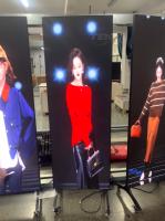 China Foldable Dual-Sided LED Poster Display with P1.56 Pixel Pitch and 33mm Ultra-Thin Panel for Independent Content Playback for sale