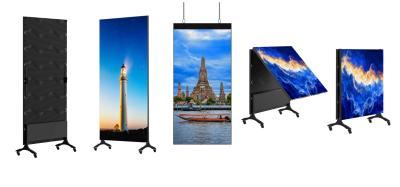 China Foldable Dual-Sided LED Poster Display with P1.56 Pixel Pitch and 33mm Ultra-Thin Panel for Independent Content Playback for sale