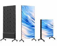 China GOB P2.5 LED Poster Display with 3000nit High Brightness and 33mm Ultra-thin Panel for Sunlit Window Advertising for sale