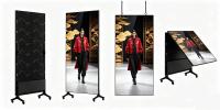 China P2.976 LED Poster Display with 800nit High Brightness and 33mm Ultra-Slim Cabinet on Locking Castor Wheels for sale