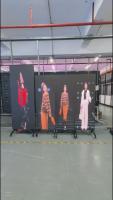 China P2.976 LED Poster Display with 800nit High Brightness and 33mm Ultra-Slim Cabinet on Locking Castor Wheels for sale