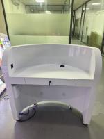 China Semi-Circular GOB LED Display with P1.86 Pixel Pitch 650nit Brightness and Magnetic Front Maintenance for Reception Desks for sale