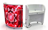 China Semi-Circular GOB LED Display with P2.5 Pixel Pitch 650nit Brightness and Magnetic Front Maintenance for sale