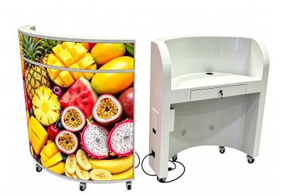 China Wave Shaped GOB P2.5 Creative LED Display with 650nit Brightness Magnetic Front Maintenance and 3840Hz Refresh Rate for sale