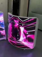 China Wave Shaped GOB P2.5 Creative LED Display with 650nit Brightness Magnetic Front Maintenance and 3840Hz Refresh Rate for sale