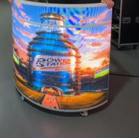 China Wave Shaped GOB P2.5 Creative LED Display with 650nit Brightness Magnetic Front Maintenance and 3840Hz Refresh Rate for sale
