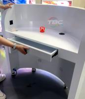 China Column Wrapping Creative LED Display with 650nit Brightness Magnetic Front Maintenance and 3840Hz Refresh Rate for sale