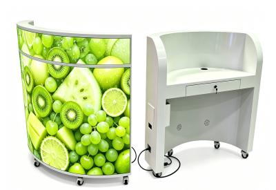 China U Shape GOB P2.5 LED Display with 650nit Brightness and Magnetic Front Maintenance for Indoor Front Desk for sale