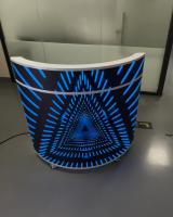 China Semi-Circular GOB P1.86 LED Display with 100000H Lifespan and Waterproof Dustproof Anti-Collision for Reception Desks for sale