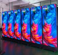 China Foldable LED Poster with 640x1920mm Cabinet Size and 3840Hz Refresh Rate for Front Service Maintenance for sale