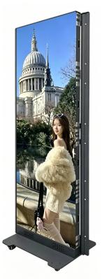 China Foldable LED Poster with 640x1920mm Cabinet Size and 3840Hz Refresh Rate for Front Service Maintenance for sale