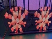 China P3.91mm P7.82mm LED Transparent Display 1 Meter Diameter Cabinet for sale