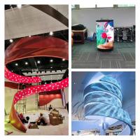 China Indoor P3mm Curved LED Screen Soft LED Module 2880Hz Front Magnetic Maintenance for sale