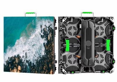 China 3.91mm Pitch Indoor Rental LED Display Spring Lock Connection Urtra Thin Aluminum Cabinet for sale