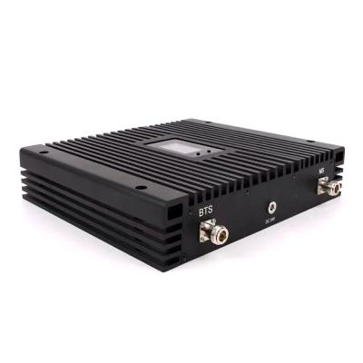 China Black Or Customized 80dB Gain Tri Band Signal Repeater For Mobile 2 3 4G Amplifier for sale